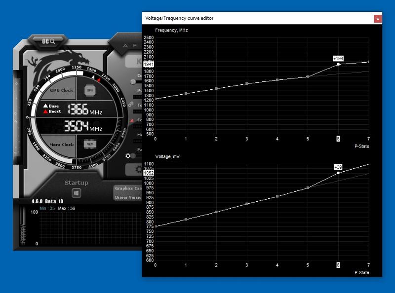 Ответы Mail: Curve editor MSI afterburner как поменять график?