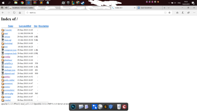 Ответы Mail: Помогите с Denwer. Index of/. Что делать?
