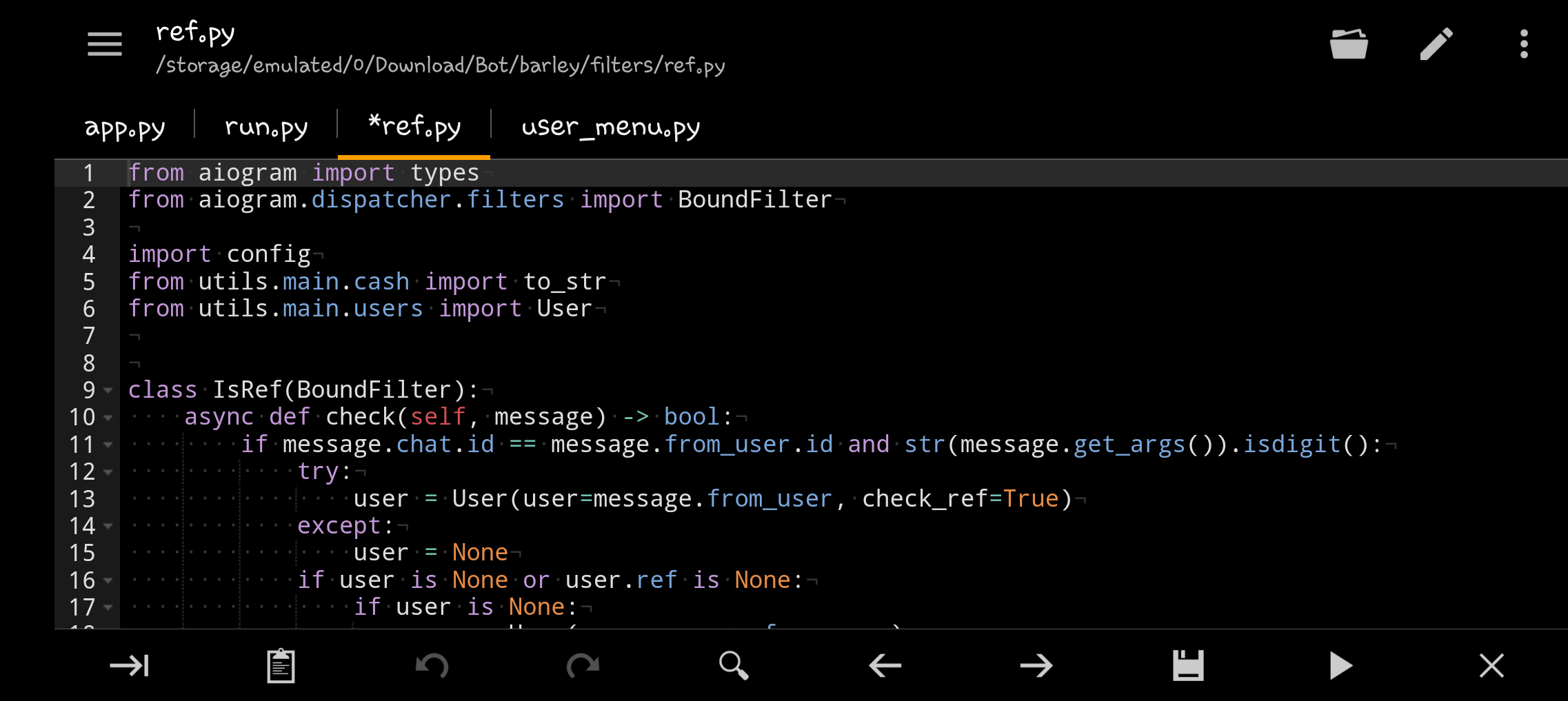 Ответы Mail: ModuleNotFoundError: No module named 'aiogram.dispatcher.filters'