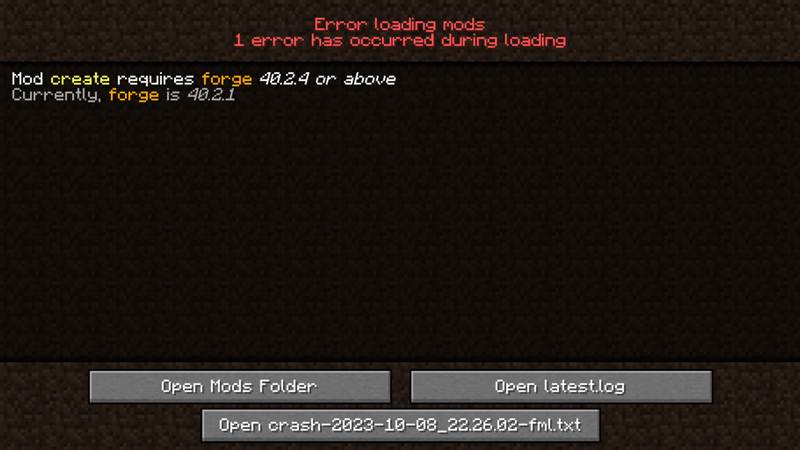 Ответы Mail: Не получается запустить майнкрафт 1.18.2 с модом create
